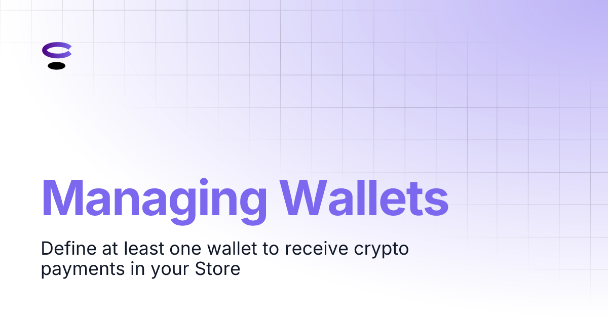 Managing Wallets | Cryptum
